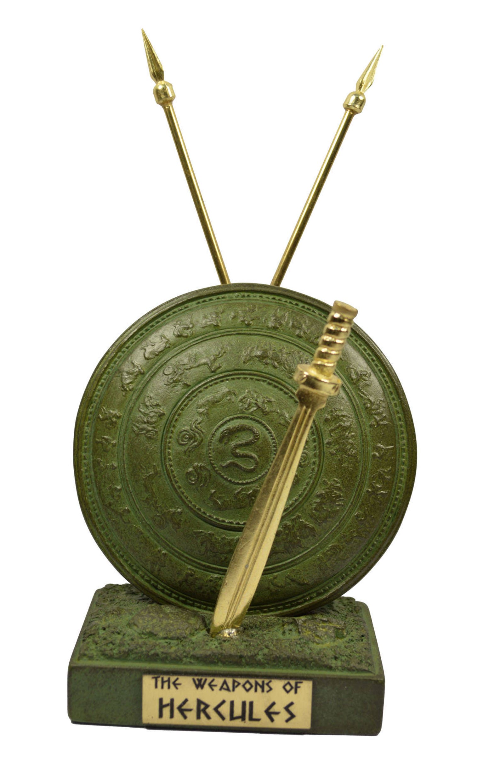 Hercules Sculpture Weapon Statue Set Alabaster - Etsy