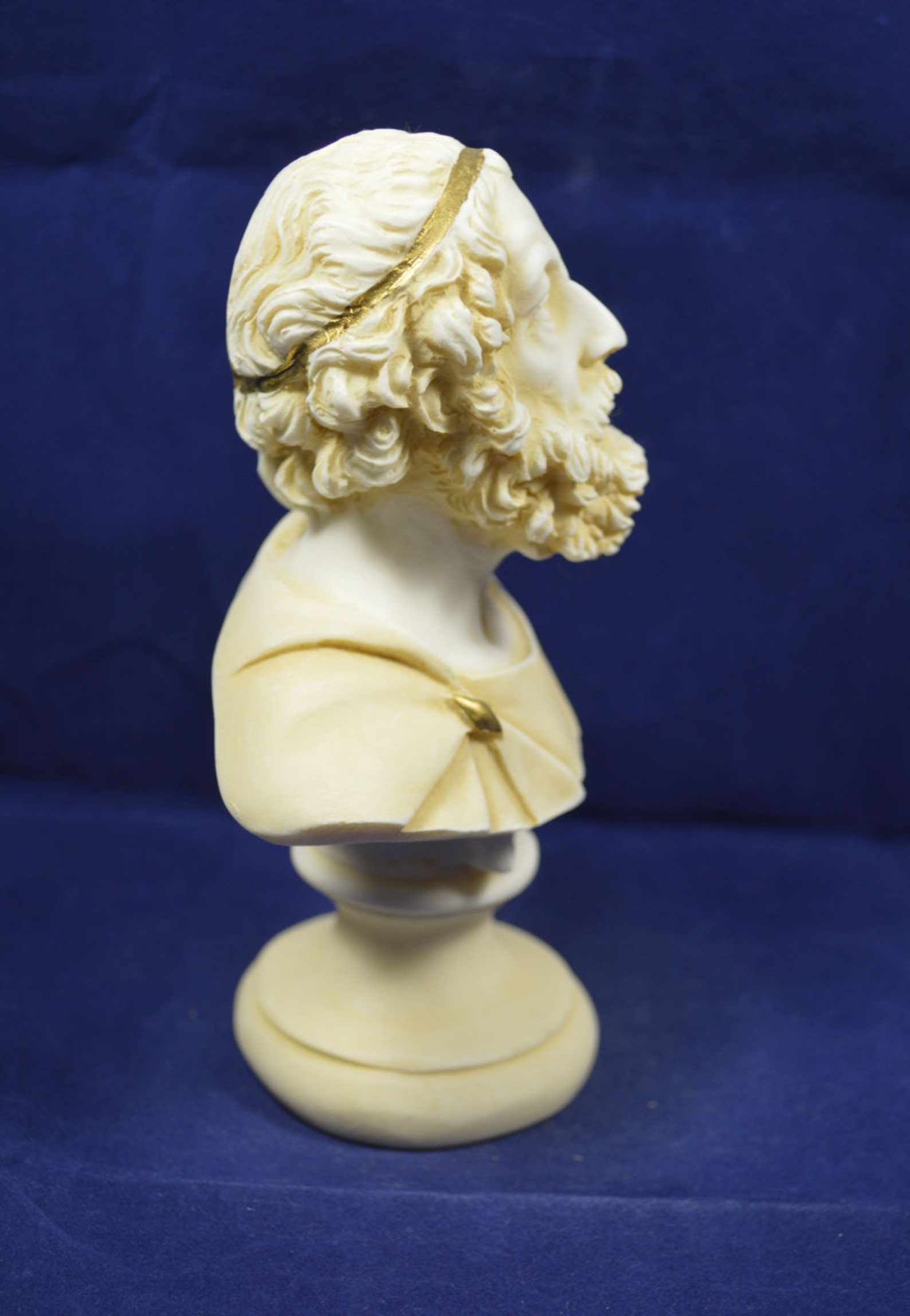 Homer sculpture bust ancient Greek poet aged statue | Etsy