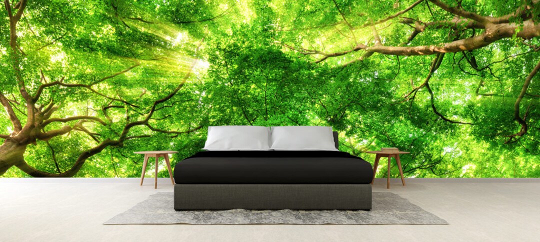 Extra Large Wall Mural, Forest Wall Mural, Extra Large Wall Art, Peel ...