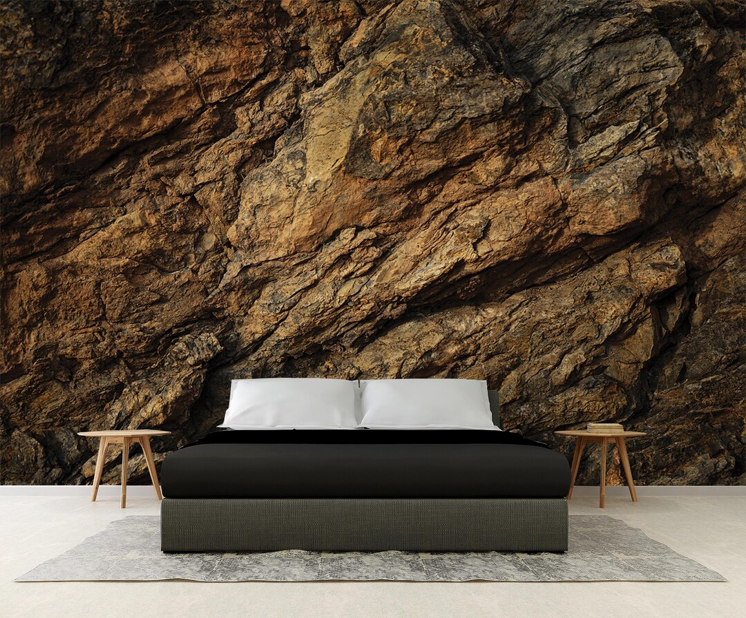 Stones Wall Art, PEEL AND STICK, Stone Wall Decor, Rustic Decor, Vinyl ...