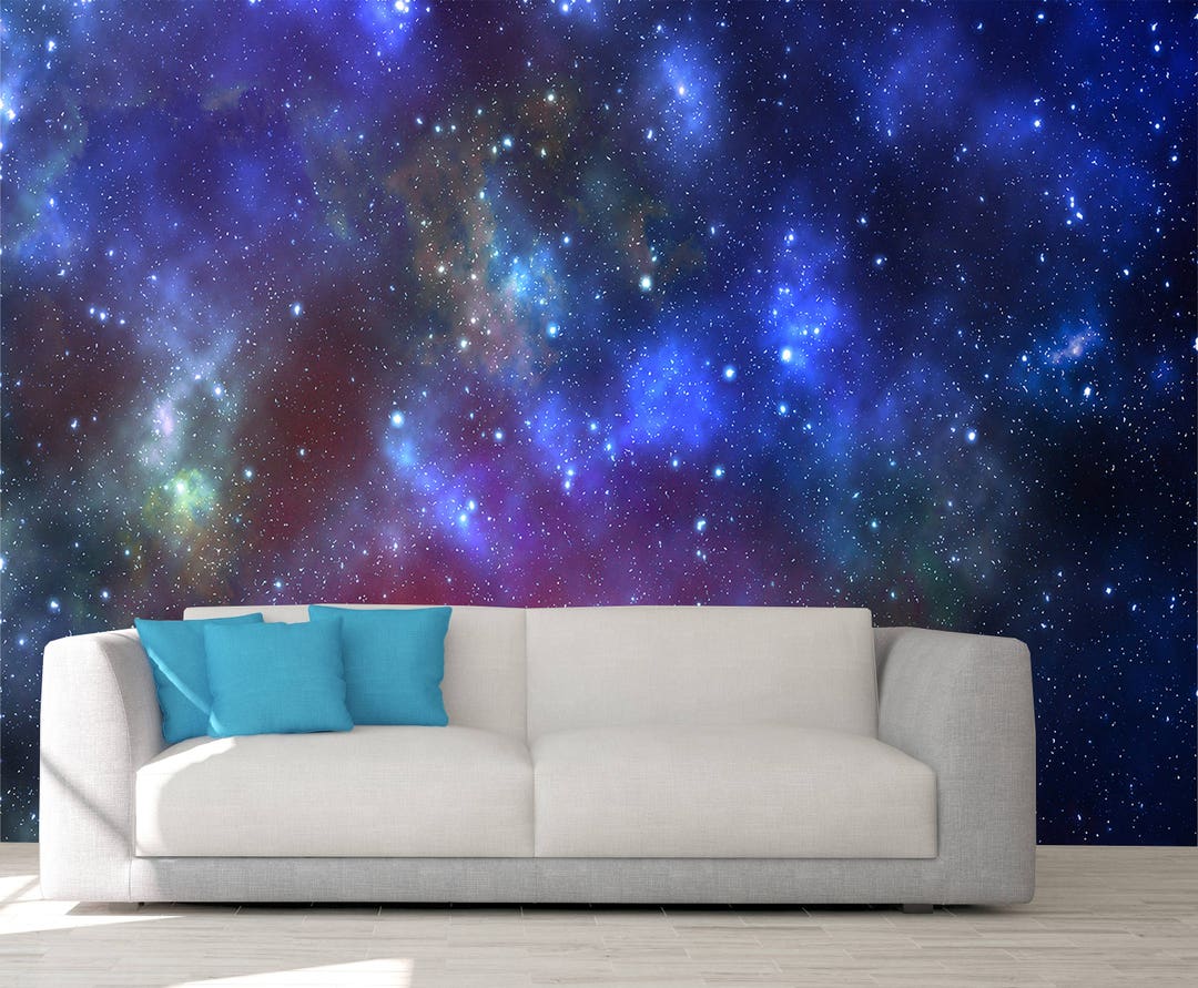 Nursery Decor, PEEL AND STICK, Nursery Wall Art, Outer Space Decor ...