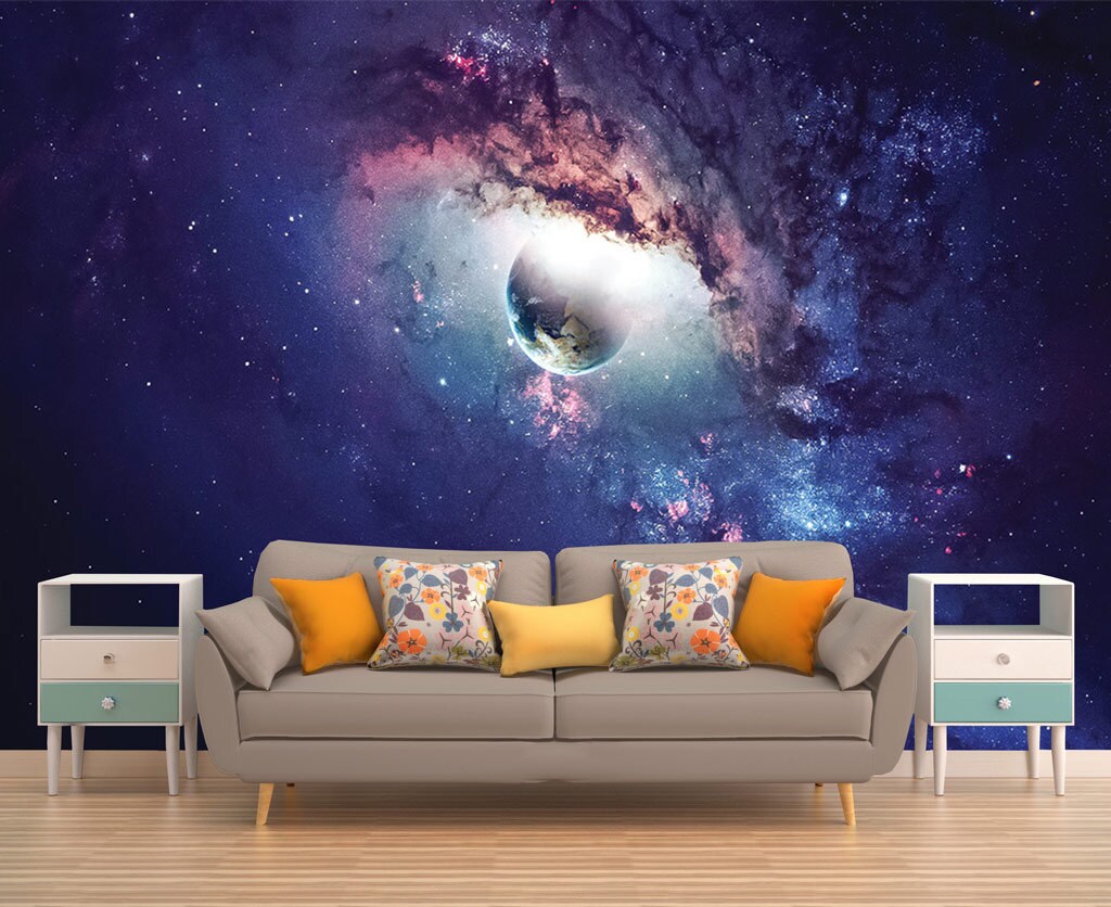 Galaxy Mural Space Wallpaper Outer Space Wall Mural Stars - Etsy Canada