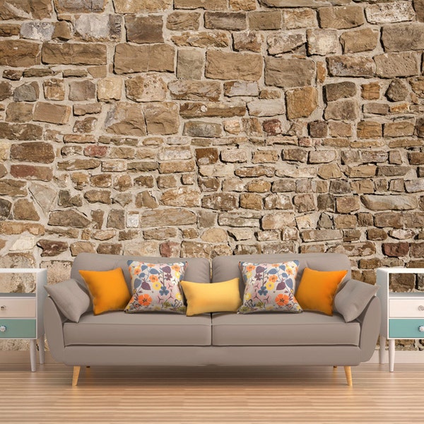Stone Wall Decal - Etsy