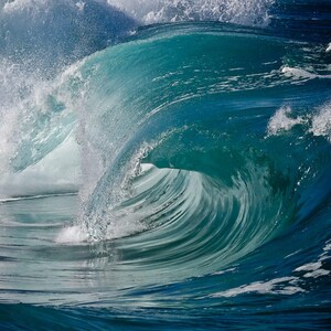 Water Wall Decor, Wall Mural Wave, Wallpaper Wave, Wall Covering, Wave ...
