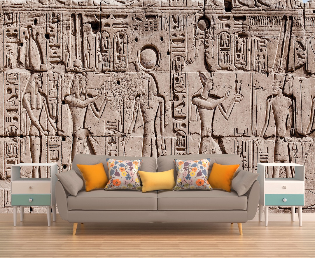 EGYPTIAN DECOR WALLPAPER, Egyptian Wall Art, Egyptian Wall Décor ...