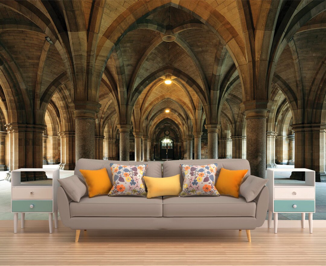 Removable Wallpaper, Stickable Wallpaper, ARCHES WALL DECAL, Peel and ...