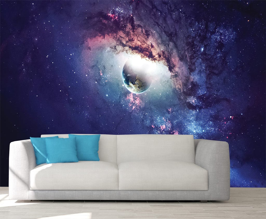 Galaxy Mural Space Wallpaper Outer Space Wall Mural Stars - Etsy Canada