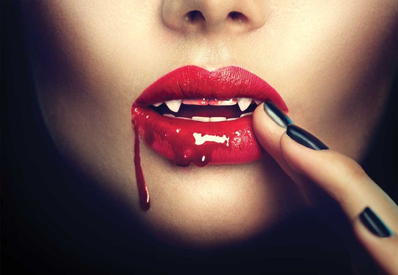 Vampire Wall Decor HALLOWEEN WALL MURAL Blood Wall Tapestry - Etsy