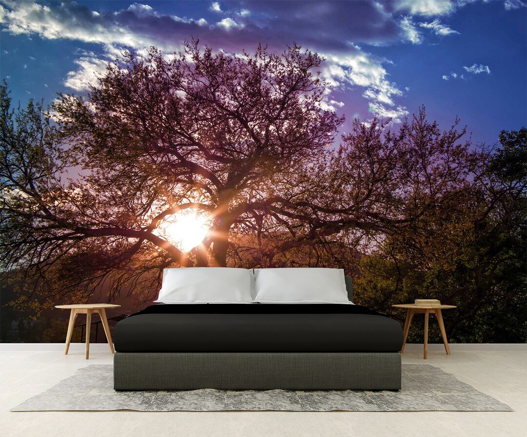 Tree of Life Wall Mural, Peel and Stick, Calming View - Etsy UK