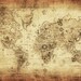 Ancient Map Wall Mural, OLD MAP WALLPAPER, Eco Certified Décor, Peel ...