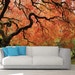 JAPANESE WALL ART, Japanese Tree Print, Peel and Stick, Japanese Décor ...