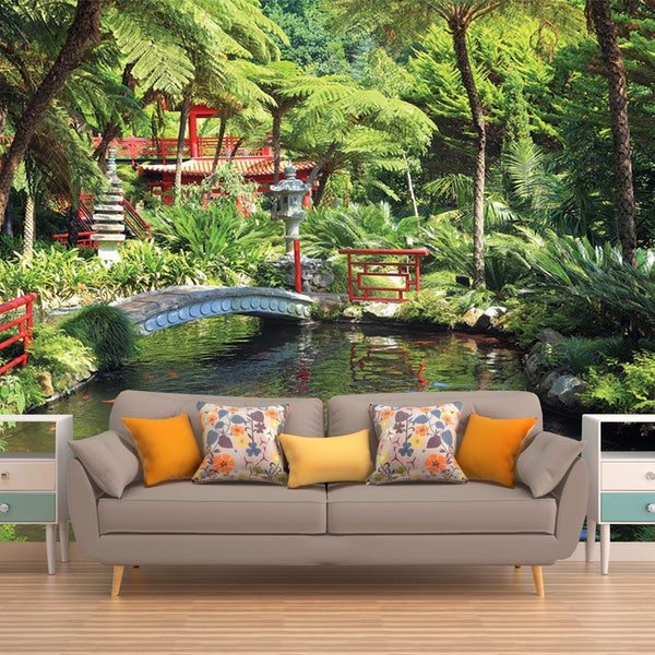 Garden Wall Mural - Etsy