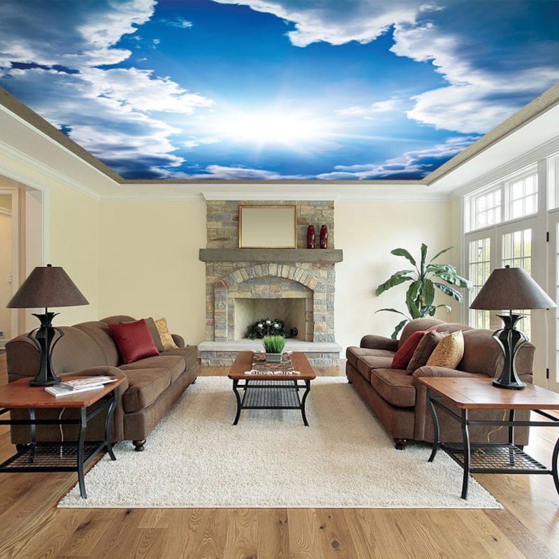 3d Ceiling Wallpaper - Etsy