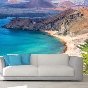 Spring Wall Decor Wallpaper Mountain WALL SHEET LAKE Self - Etsy