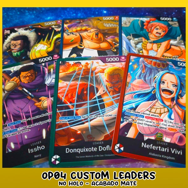 One Piece Custom Leader Cards - Etsy