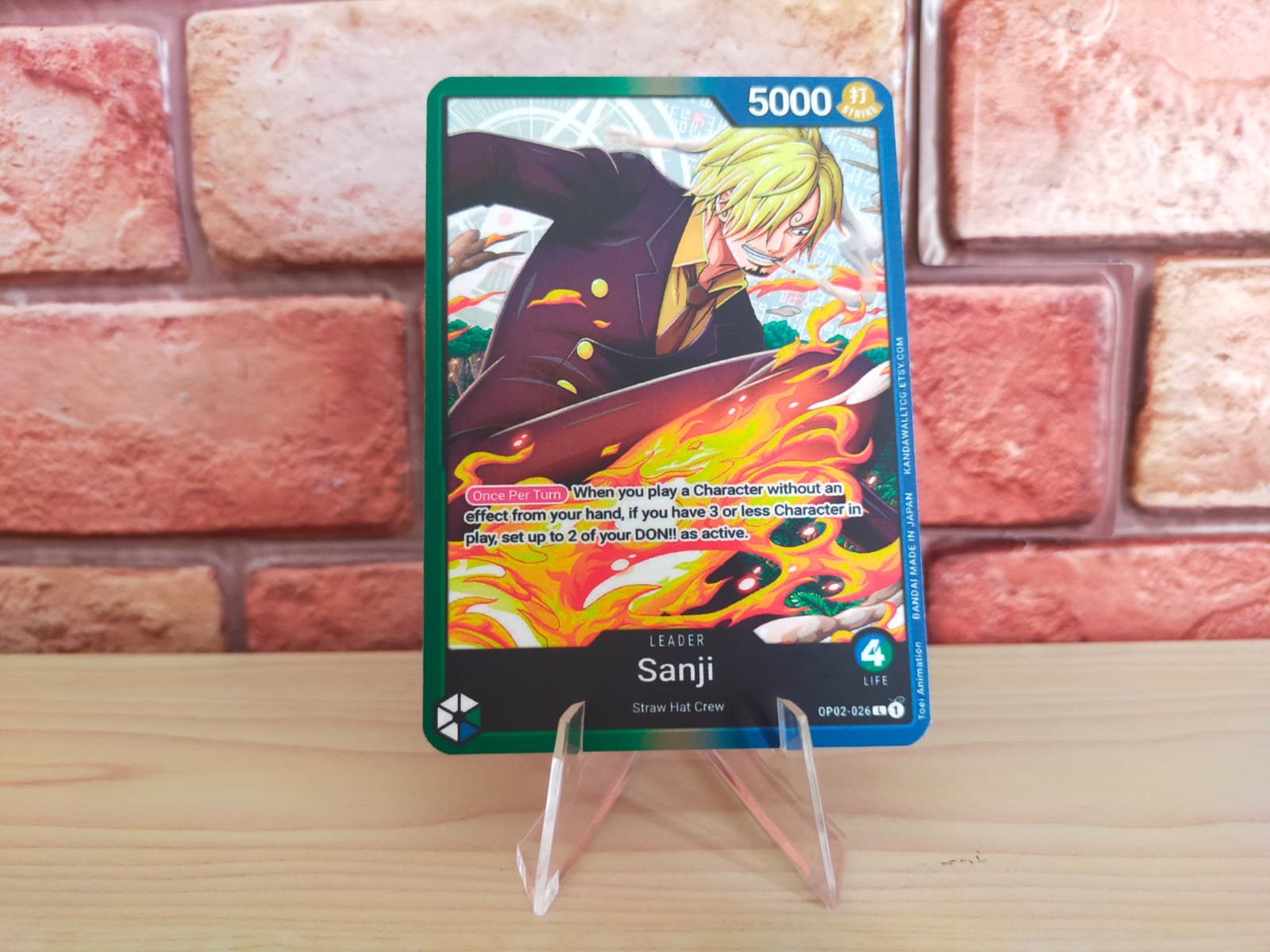 OP02 Custom Leader Cards / One Piece Card Game / TCG / DIY No Holo ...