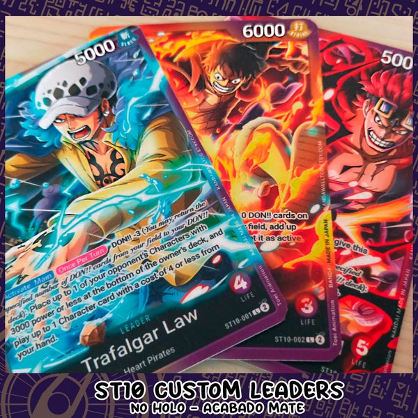 One Piece Custom Leader Cards - Etsy