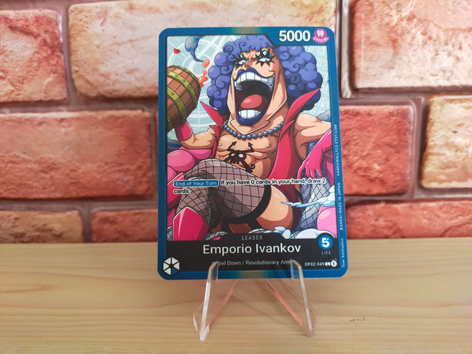 OP02 Custom Leader Cards / One Piece Card Game / TCG / DIY No Holo ...