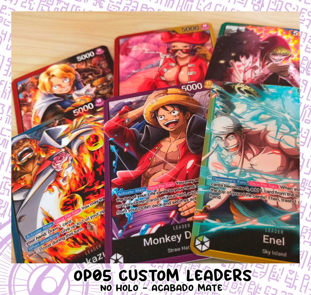 OP05 Custom Leader Cards / One Piece Card Game / TCG / DIY No Holo - Etsy