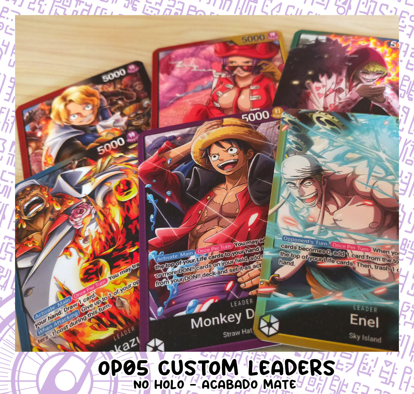 OP05 Custom Leader Cards / One Piece Card Game / TCG / DIY No Holo - Etsy
