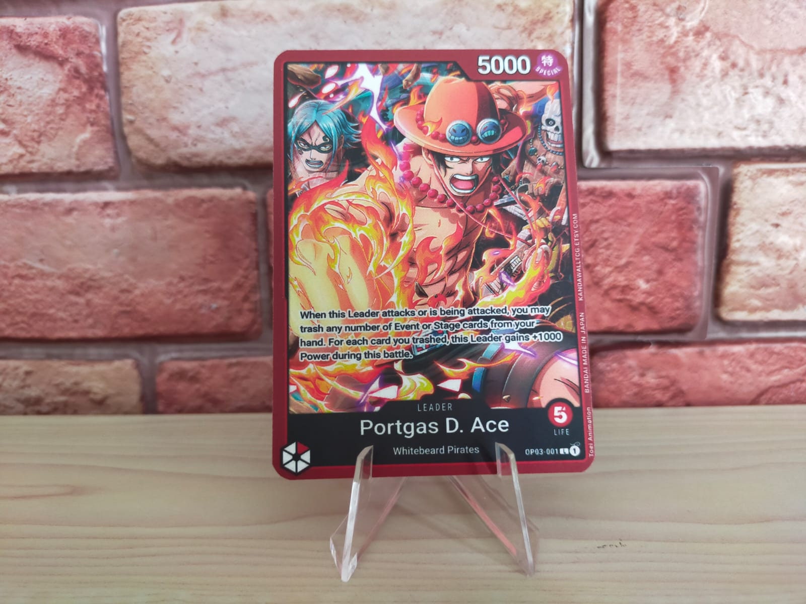 OP03 Custom Leader Cards / One Piece Card Game / TCG / DIY No Holo - Etsy
