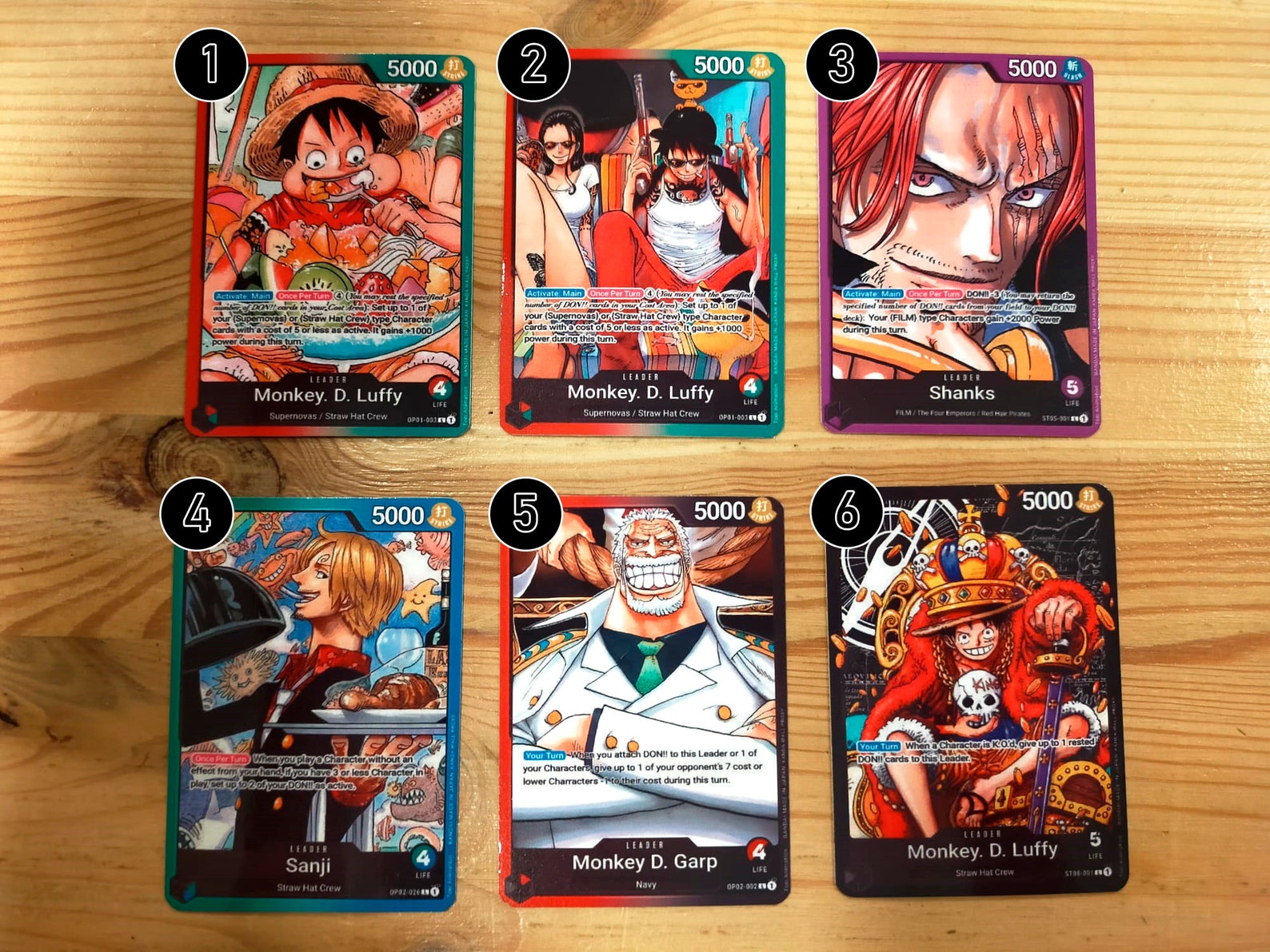 One Piece Leader Custom / Handmade Personalized Trading Cards - Etsy