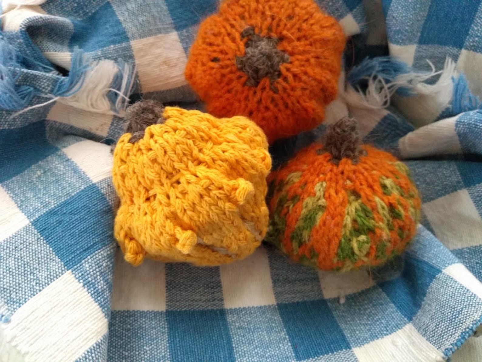 Knitted Cornucopia Gourds - Etsy