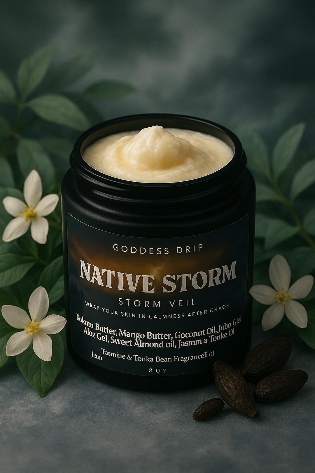Jasmine Tonka Bean Whipped Body Butter, Native Storm - Etsy