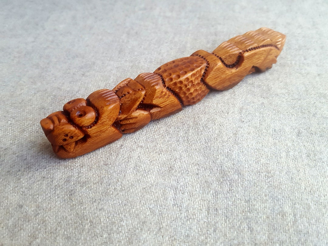 Wolf Dog Massager, Massage Stick, Reflexology Wand, African Wood 89 - Etsy