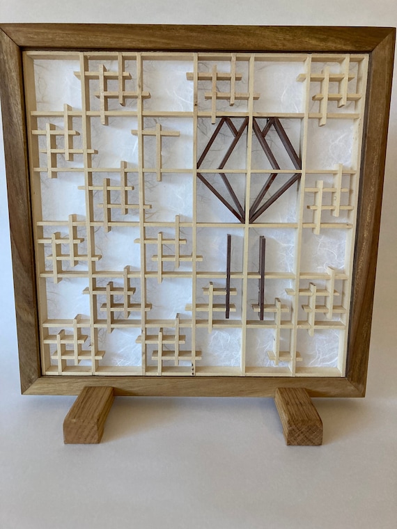 Small Kumiko Panel With a Dutch Twist - Etsy