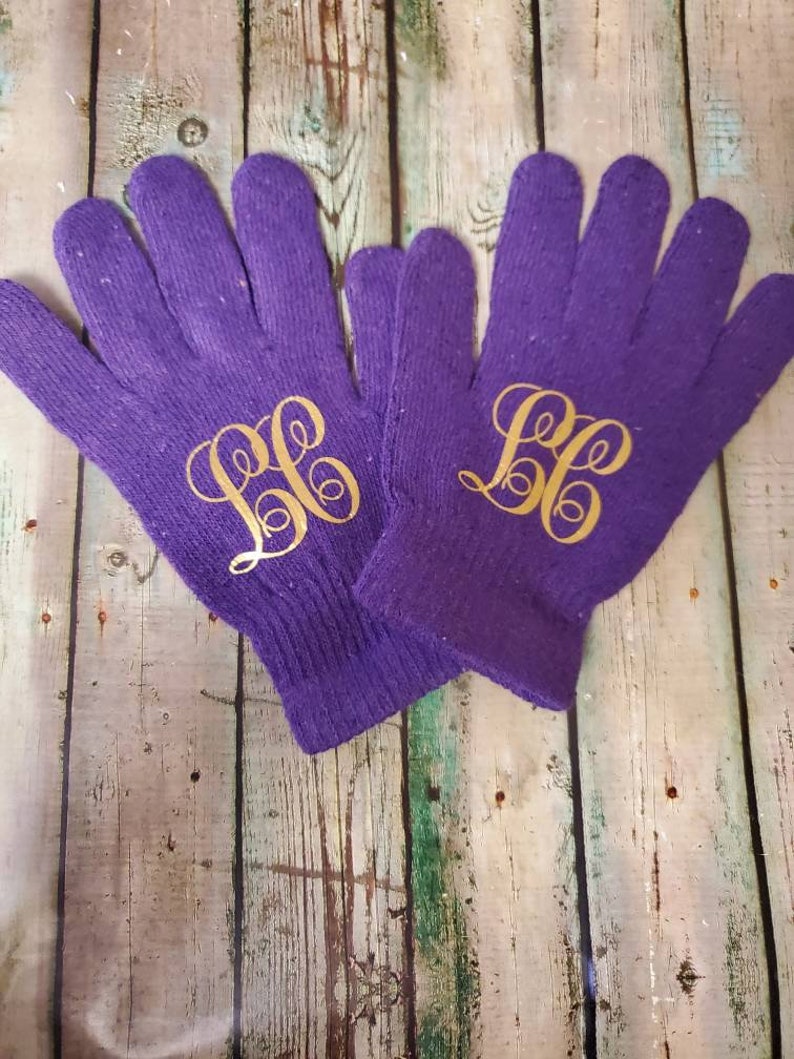 Monogram Gloves Gifts Under 10 Bridesmaid Gifts | Etsy