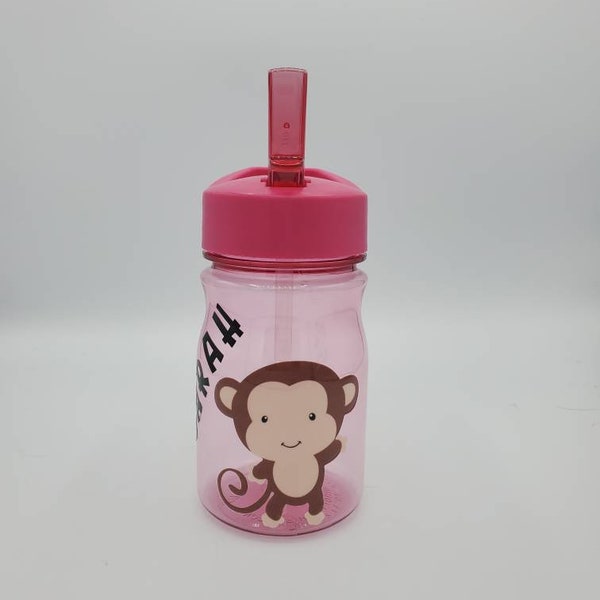 Monkey Water Bottle - Etsy