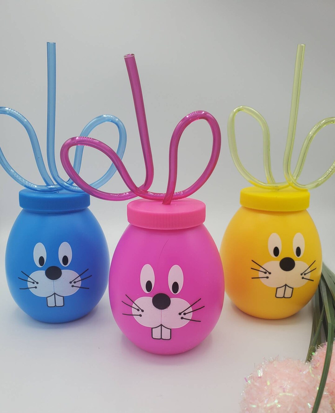 Personalized Bunny Cup With Crazy Straw, Personalized Bunny Cup, Easter ...