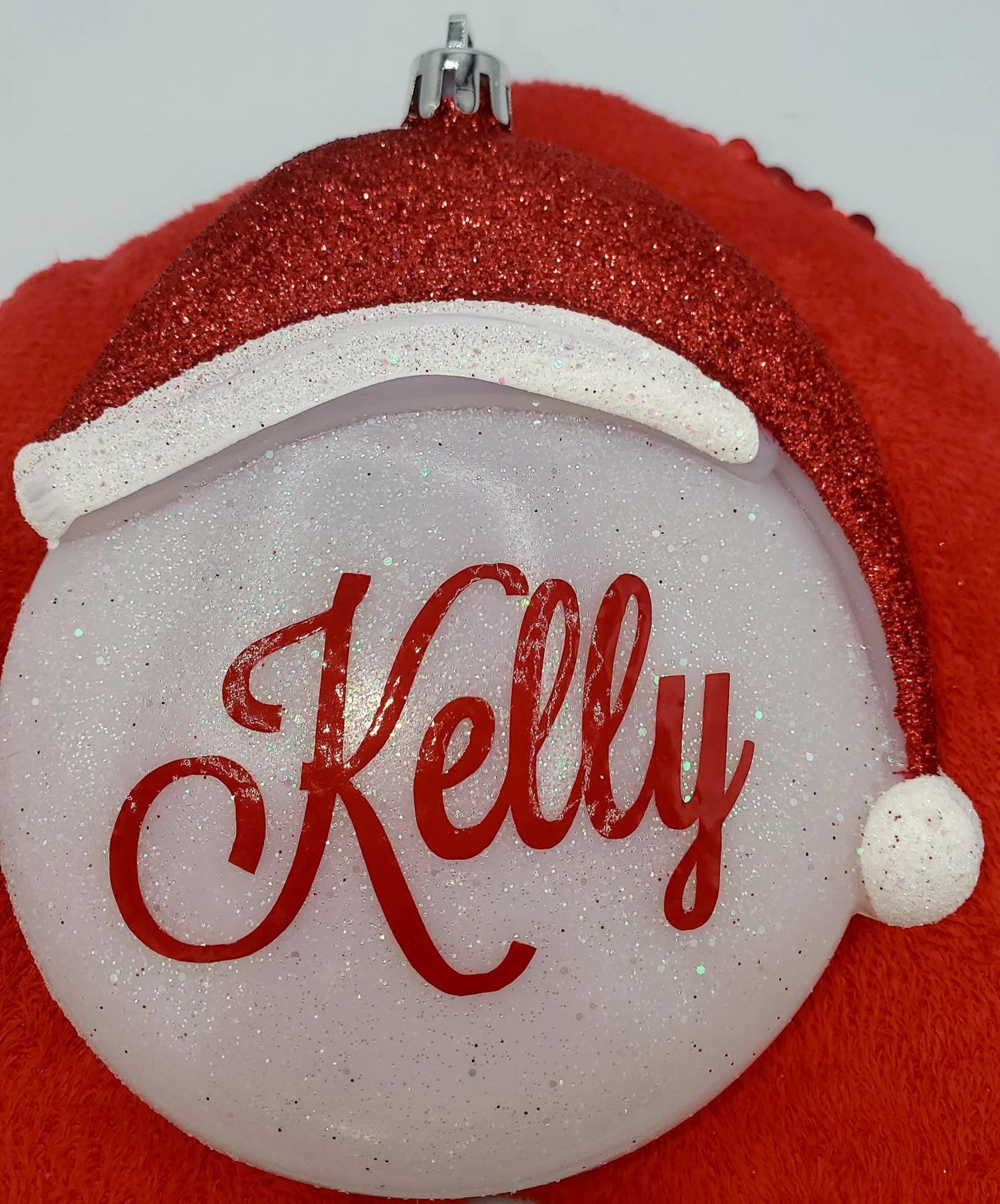 Snowman Disc Ornament Santa Snowman Disc Ornament - Etsy