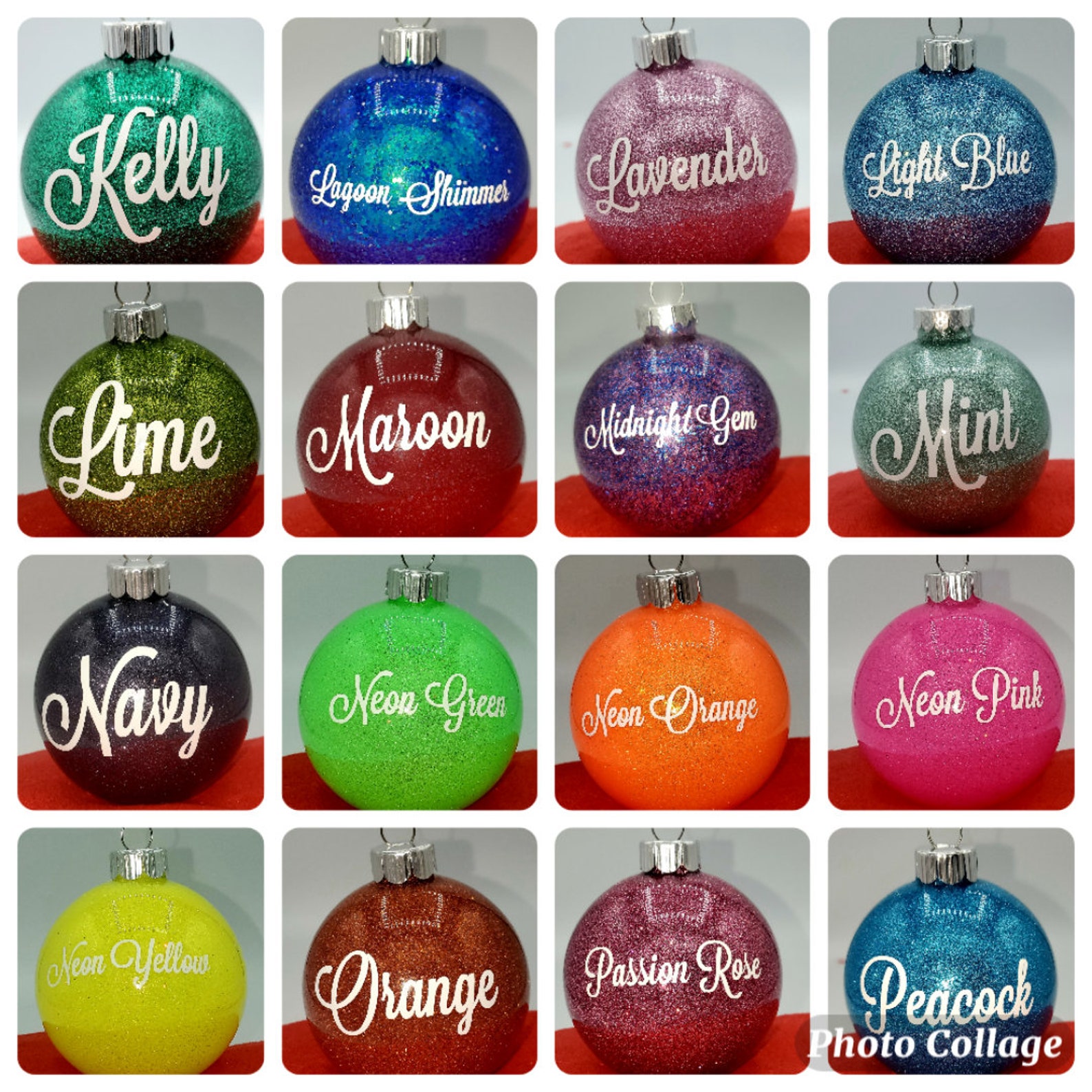 Small Christmas Ball Family Ornaments Ball Christmas - Etsy