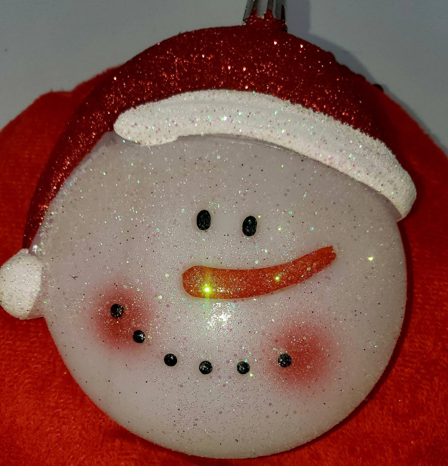 Snowman Disc Ornament Santa Snowman Disc Ornament - Etsy