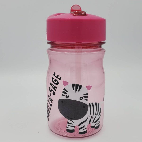 Zebra Water Bottle - Etsy