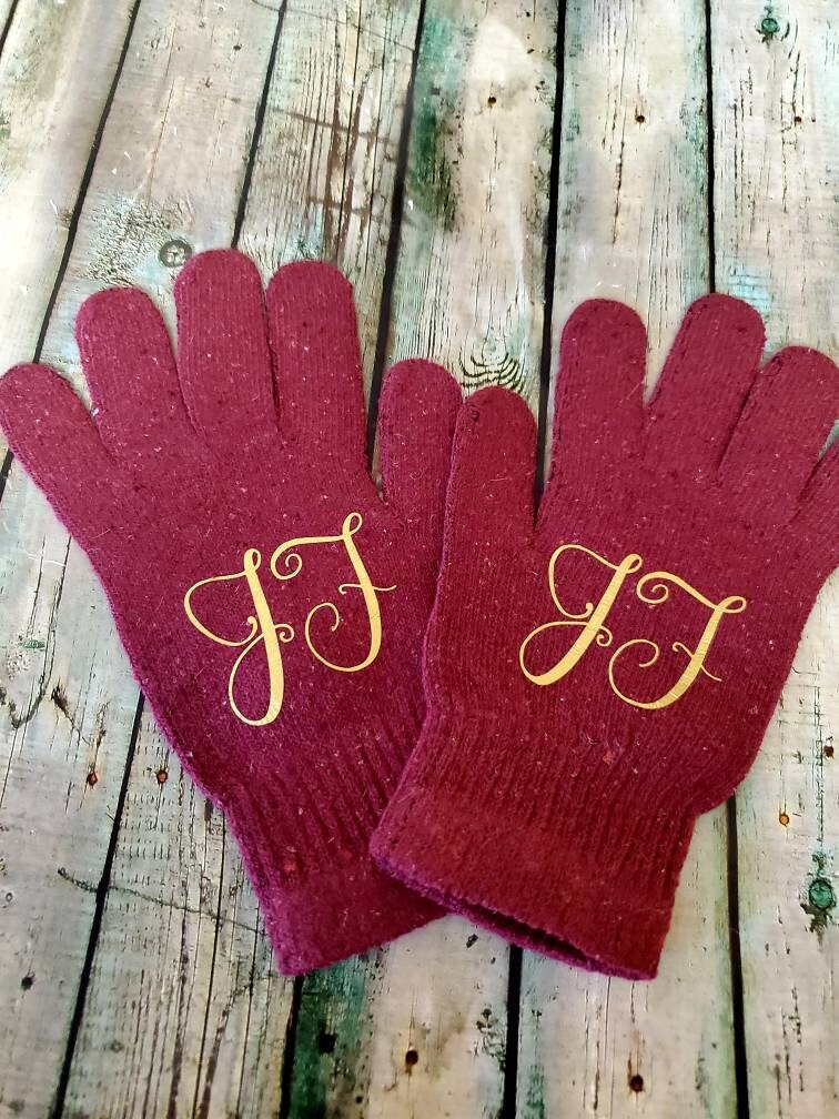 Monogram gloves Gifts under 10 Bridesmaid gifts | Etsy
