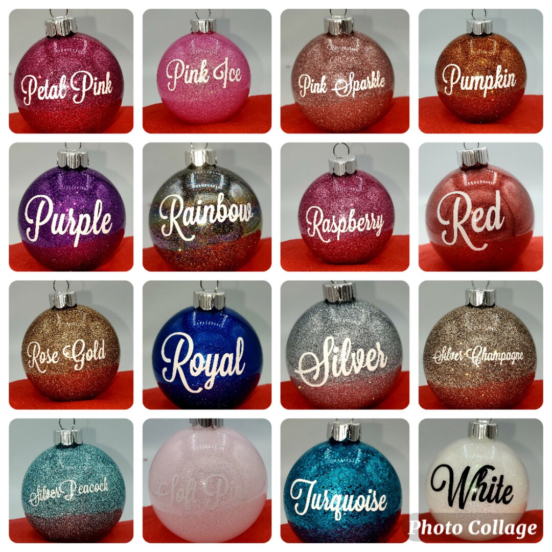 Small Christmas Ball Family Ornaments Ball Christmas - Etsy