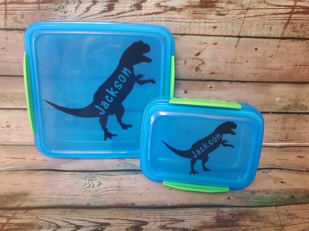 T Rex Lunch Sets Personalized Kids Lunch Sets Lock Top - Etsy