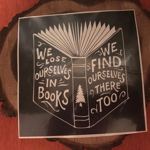 Wall Vinyl Decal Books Stickers Reading Room Library Interior | Etsy