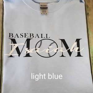 Baseball Mom Tshirt, Personalized Baseball Mom Shirt, Mother's Day Gift ...