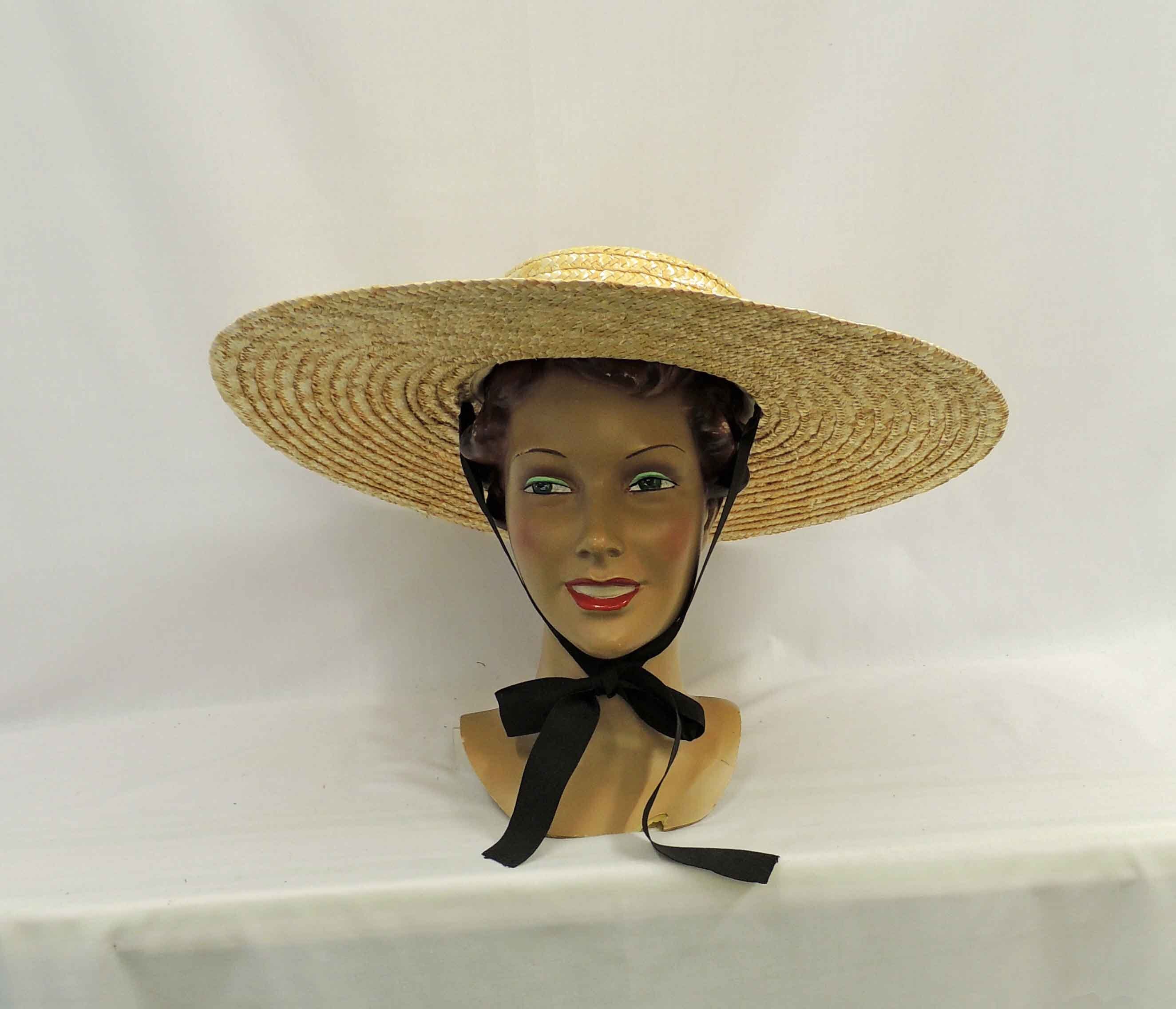 Large Brim Natural Straw Cartwheel / Platter Summer Sun Hat - Etsy UK