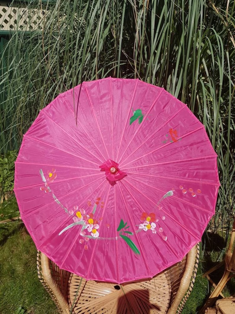 Hand Painted Sun Parasol Vintage Style 1930s 1940s Pin Up | Etsy UK