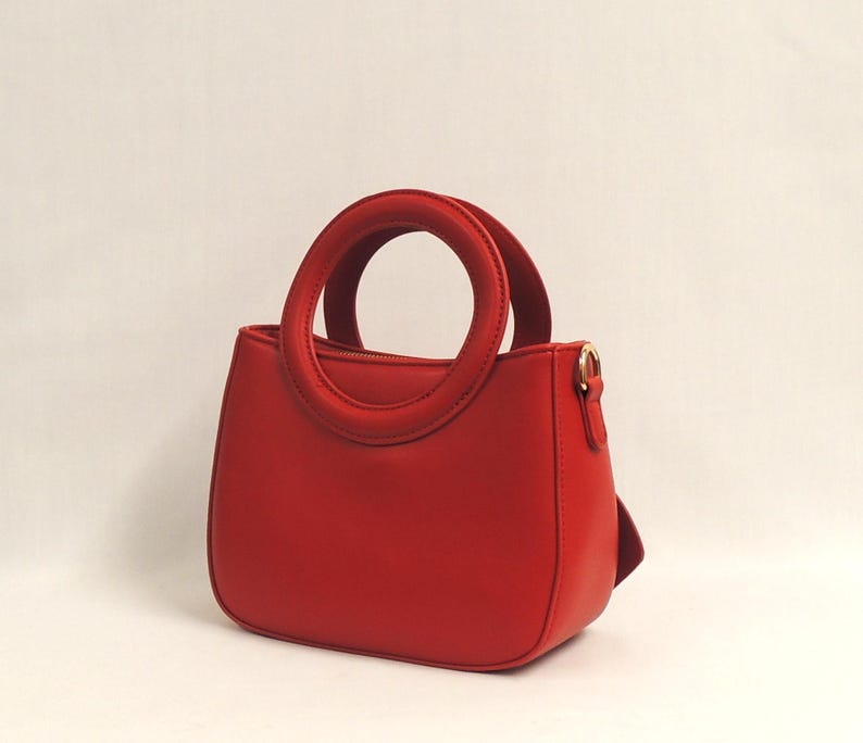 Kate Red Retro Vintage Style 1940s 1950s Top Handel Bow Hand Bag - Etsy