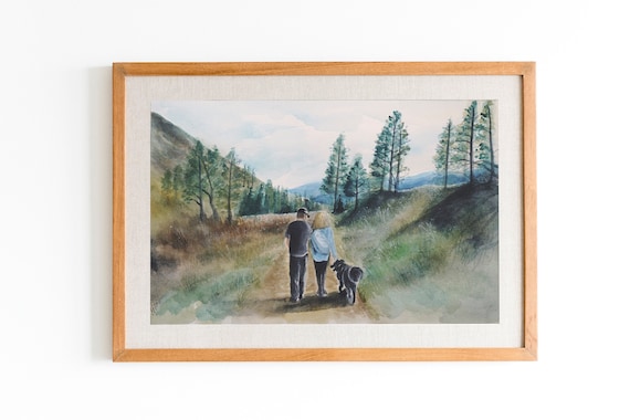 Hand Painted Special Memory Landscape Scenery Architecture - Etsy