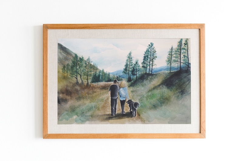 Hand Painted Special Memory Landscape Scenery Architecture - Etsy