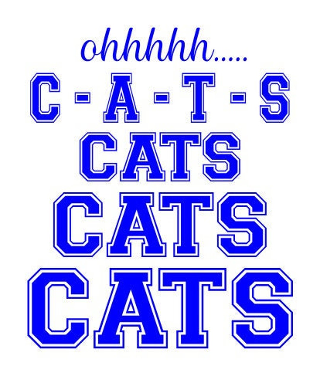 Ohhhhh C - A - T - S Cats Cats Cats - SVG, PNG Digital Download - Etsy