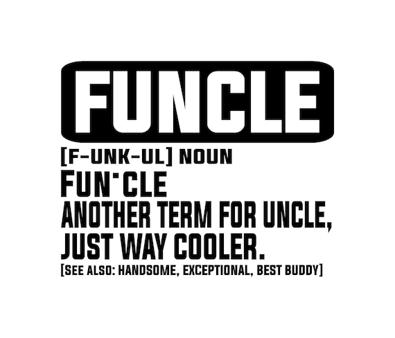 Funcle Fun Uncle SVG PNG Digital Download | Etsy Canada