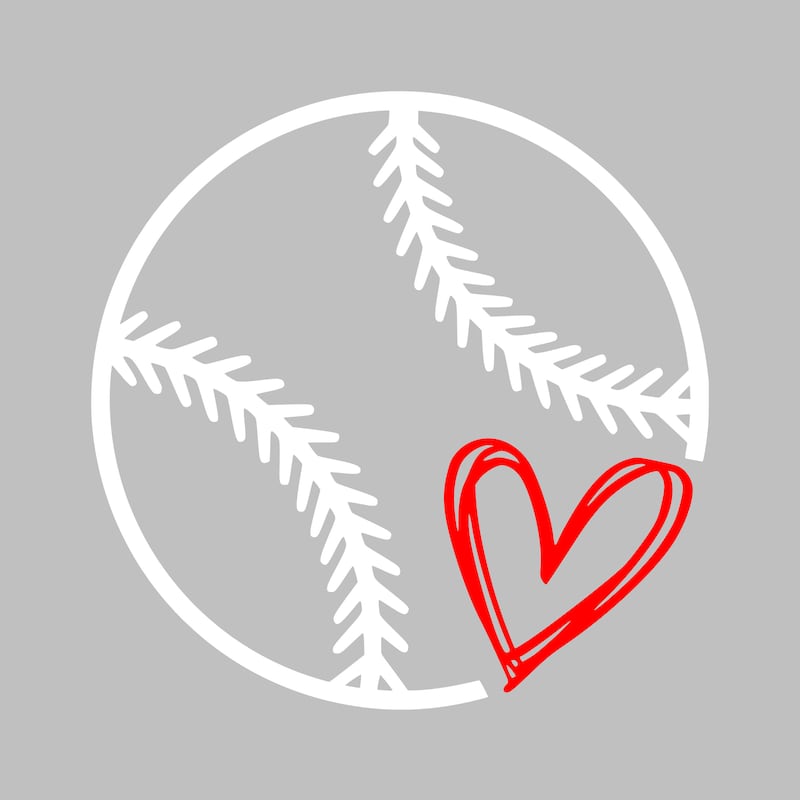 Baseball Heart - Etsy